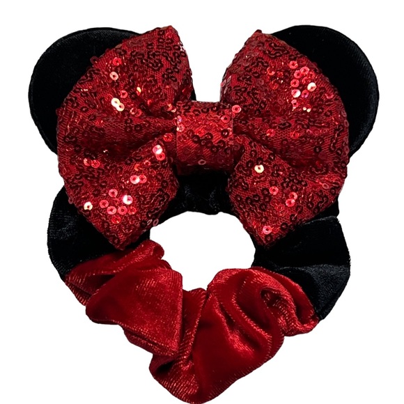Source Unknown | Accessories | Mouse Ears Scrunchies Mouse Theme Hair ...